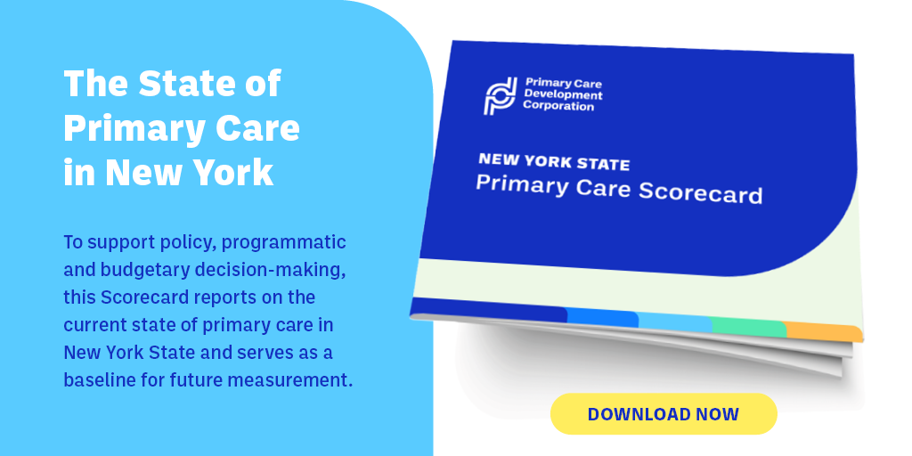 New York State Primary Care Scorecard - Primary Care Development ...