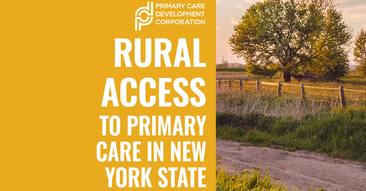 Rural Access to Primary Care in New York State